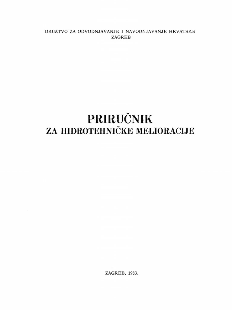 Odvodnja Kolo 1 Knjiga I | PDF