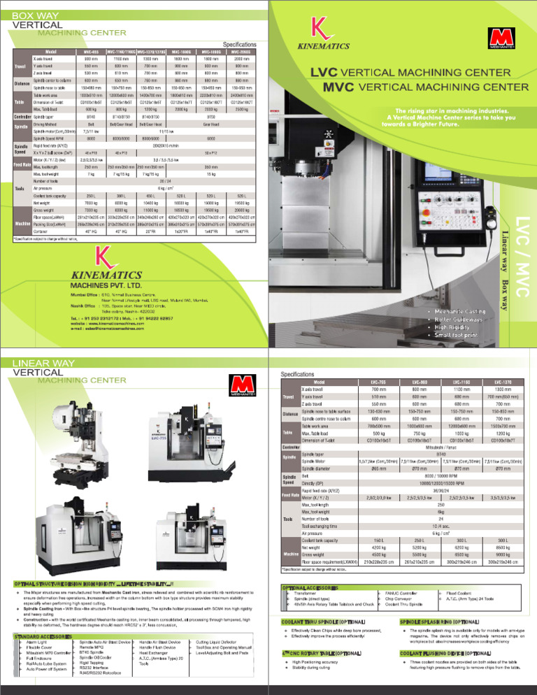 Vertical Machining Center | PDF