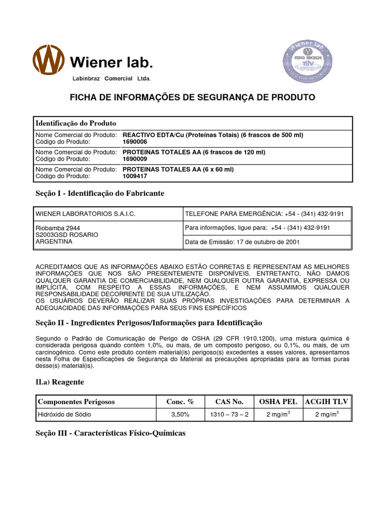 Prot Tot AA - Português | PDF | Proteínas | Química