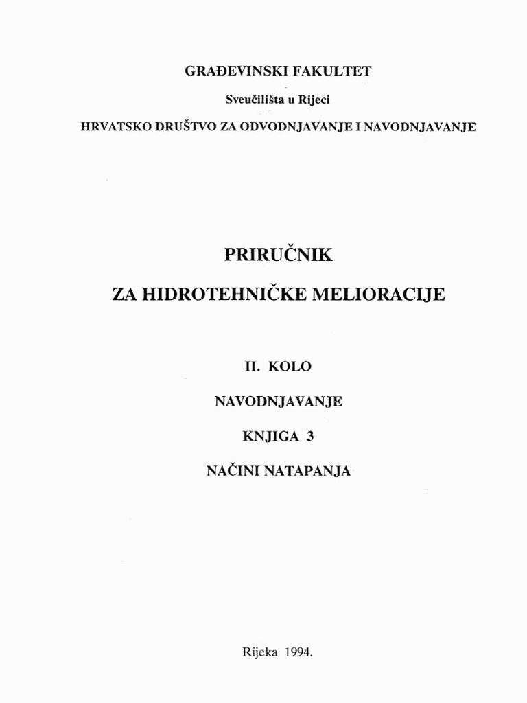 Navodnjavanje Kolo 2 Knjiga III | PDF