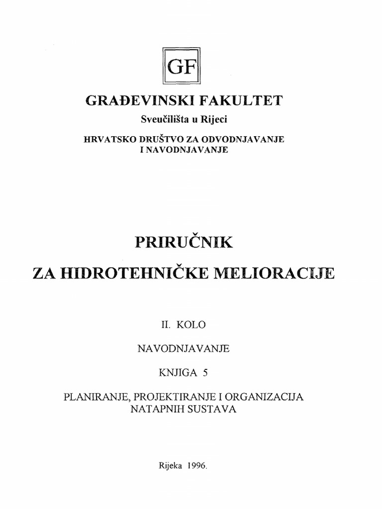 Navodnjavanje Kolo 2 Knjiga V | PDF