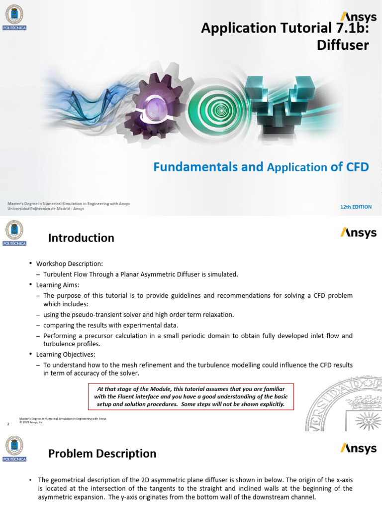 AT07.1b - Diffuser | PDF | Turbulence | Fluid Dynamics