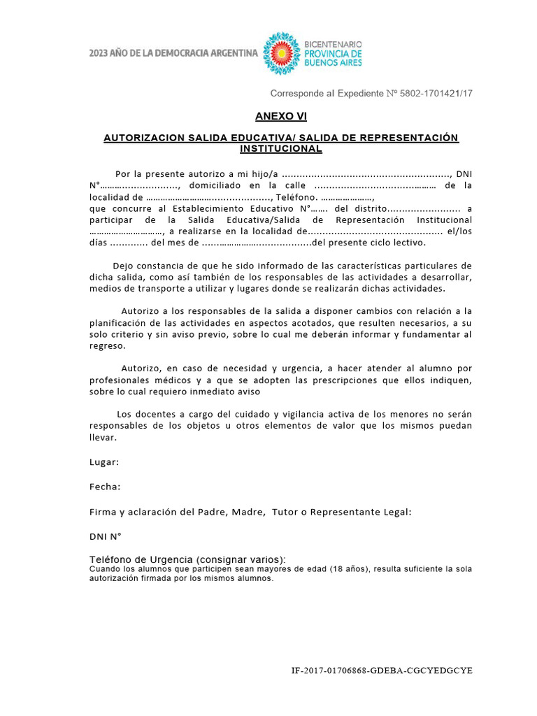 Anexo VI y VII Familias | PDF