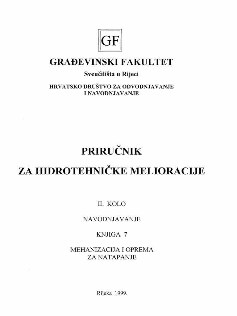 Navodnjavanje Kolo 2 Knjiga VII | PDF