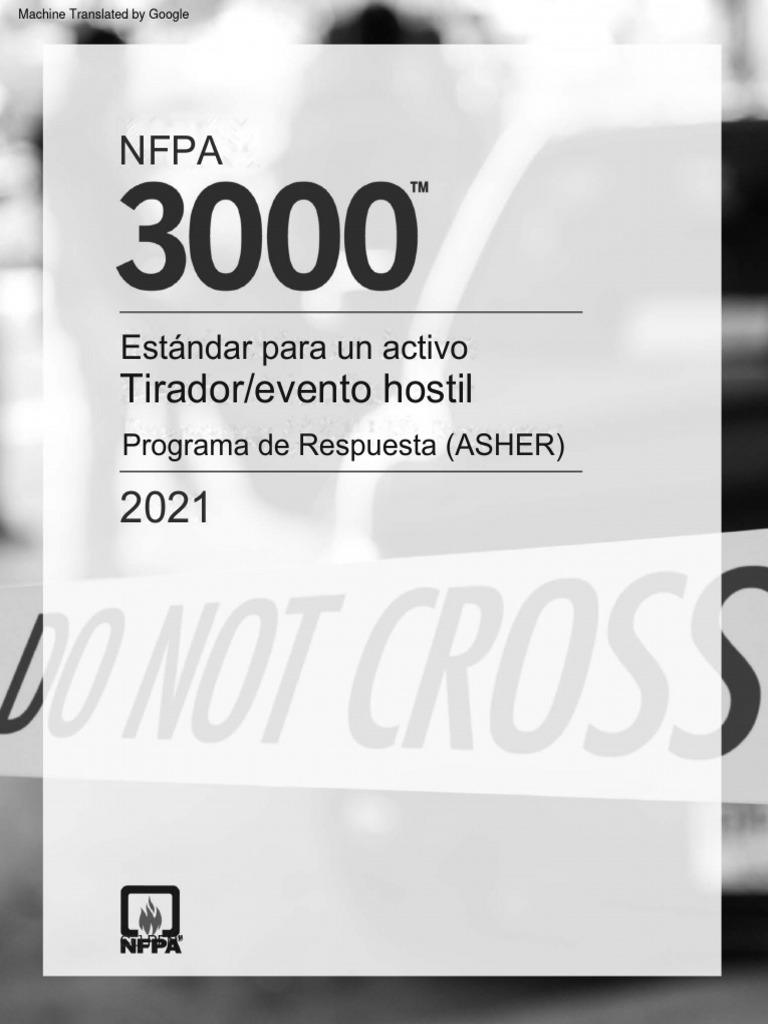 Nfpa 3000 - 2021 - Programa Eventos Hostiles y Tirador Activo | PDF ...