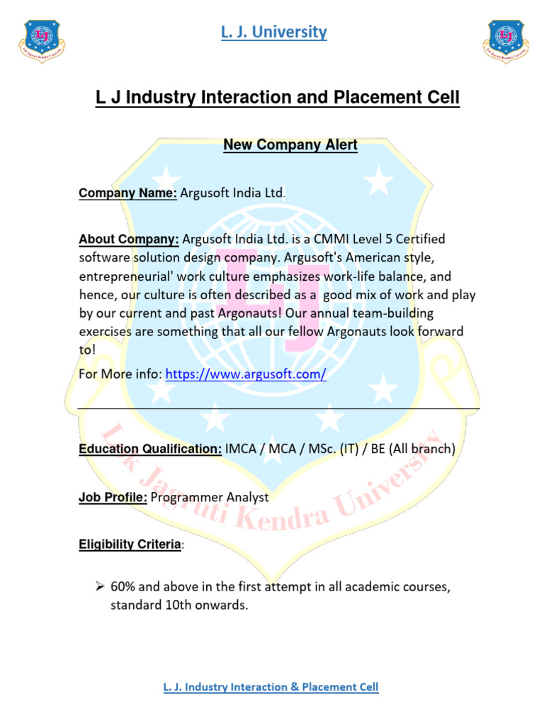 JD Argusoft India LTD | PDF