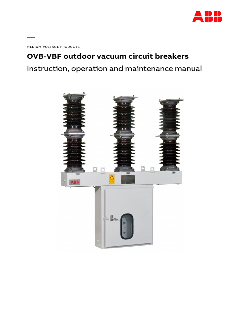 OVB-VBF Outdoor Vacuum Circuit Breakers | PDF | Switch | Insulator (Electricity)
