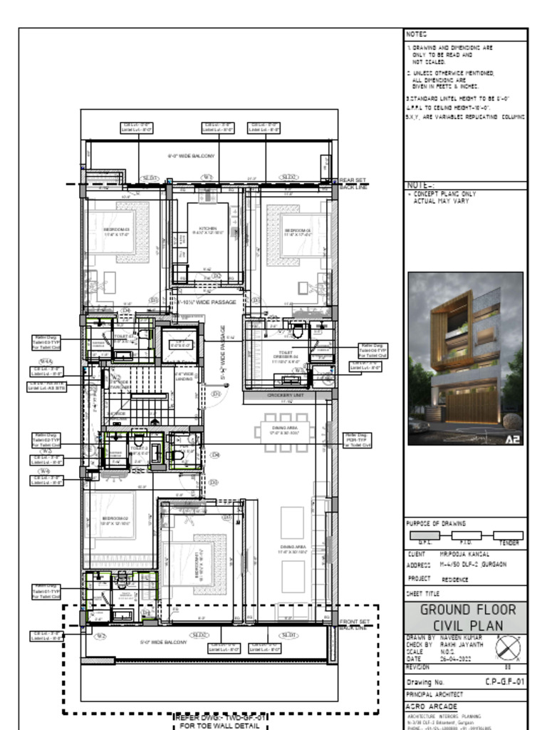 00000262-M - 4 - 50 Ground Floor Civil Plan | PDF