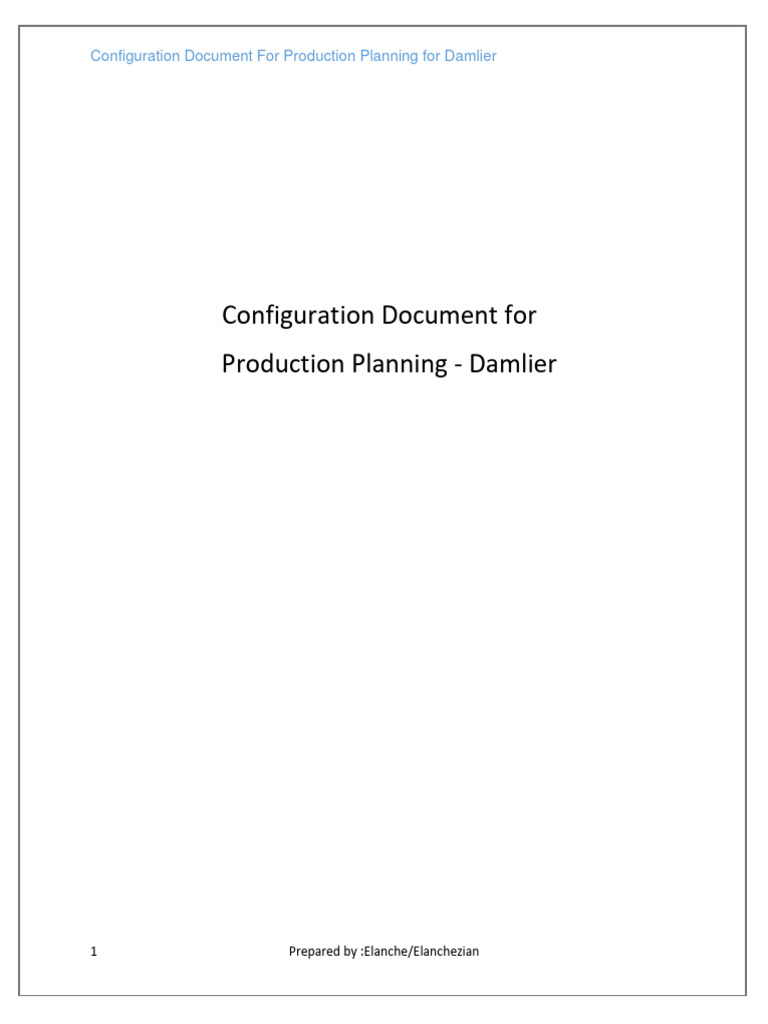 Config Document of PP 01 in SAP 1717591798 | PDF | Computer Programming