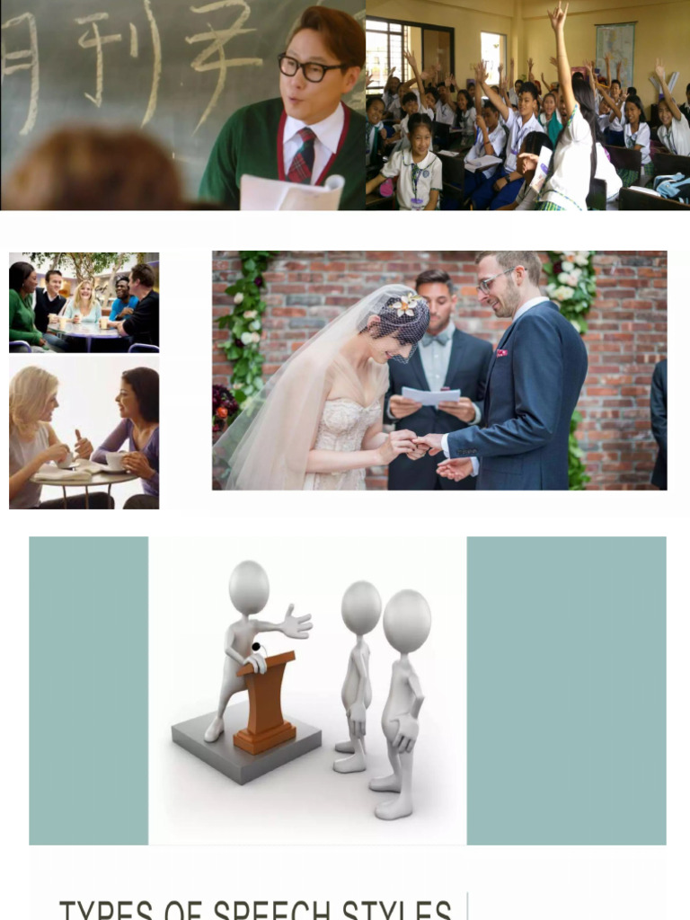 Types of Speech Style | PDF