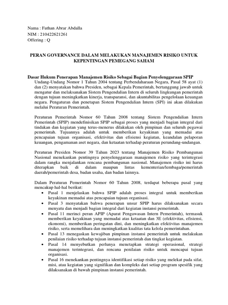 Resume Bab 11 - Fathan Abrar Abdalla - 210422621261 - QQ | PDF | Bisnis