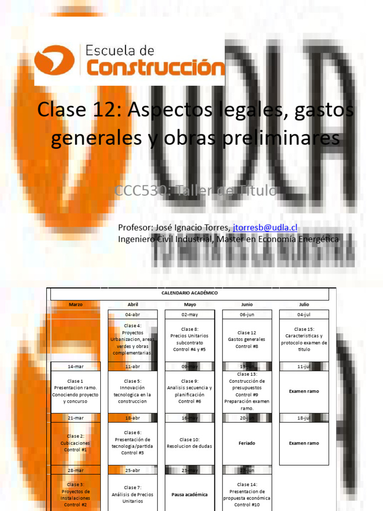 Clase 12 Taller de Titulo 202410 | PDF | Outsourcing | Derecho laboral
