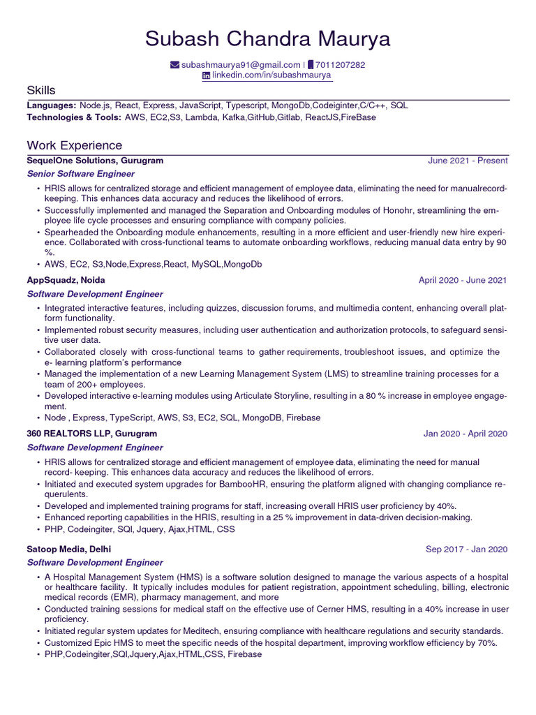 Resume (1) | Download Free PDF | Databases | Data