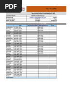 Sample JULY - 2024 - Timesheet | PDF