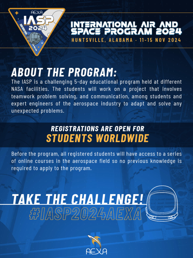 Brochure General Iasp English 2024, English Practice | PDF | Nasa | Astronauts