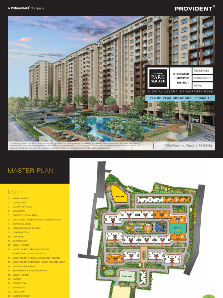 Provident Park Square - Phase 1 Floor Plan Brochure | Download Free PDF | Apartment