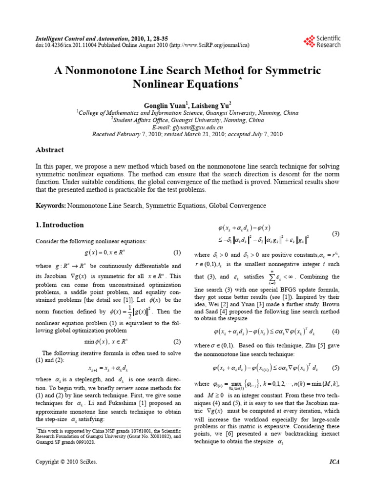 Ica20100100003 17780538 | PDF | System Of Linear Equations | Algorithms