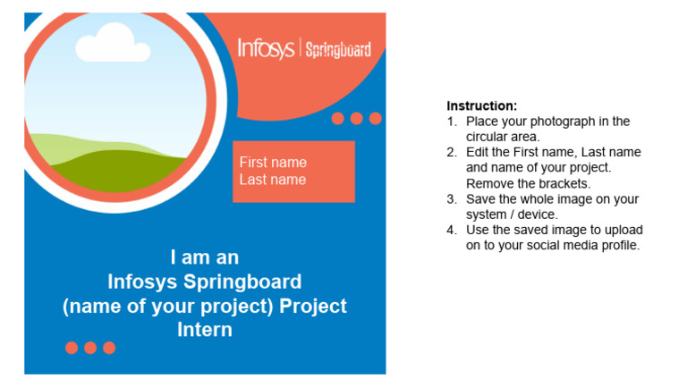 Infosys Springboard Internship social media template | PDF Infosys Springboard Internship social media template | PDF