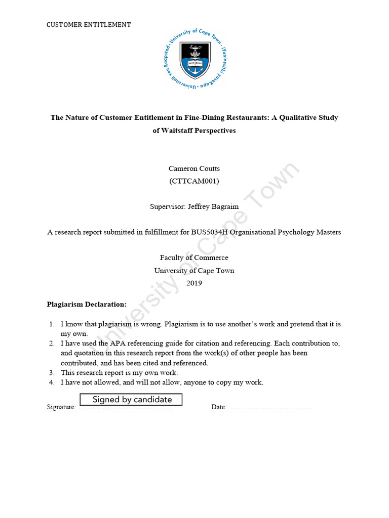 Thesis Com 2019 Coutts Cameron | PDF | Methodology | Psychology