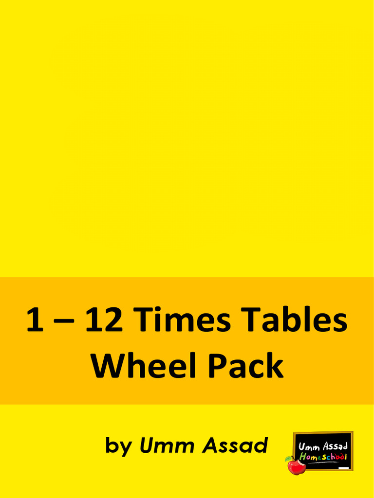 Times Table Wheel Pack | PDF | Download | Copyright