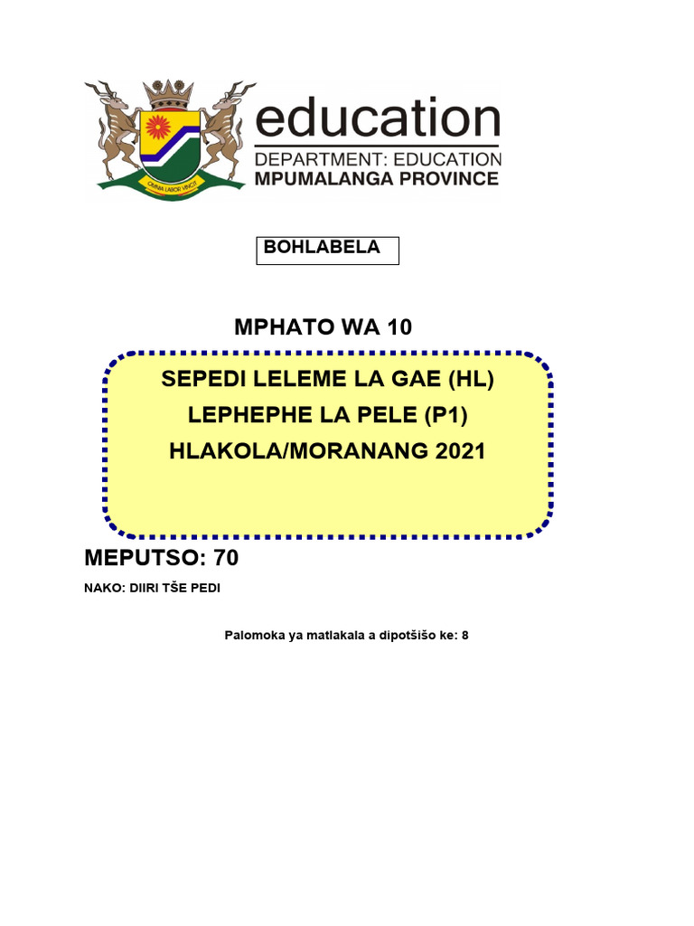 Sepedi - 10 1 1 | PDF