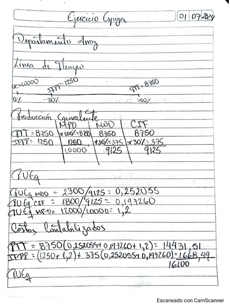 Ejercicio Chicha Proceso Continuo | PDF
