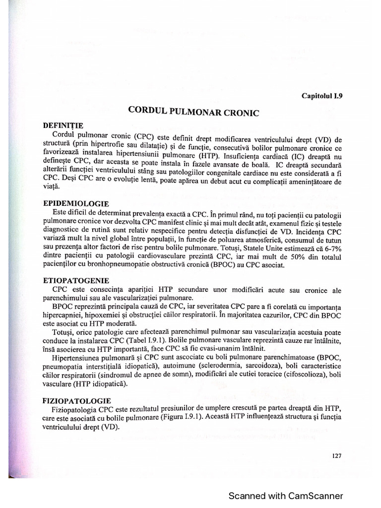 Cord pulmonar cronic | PDF