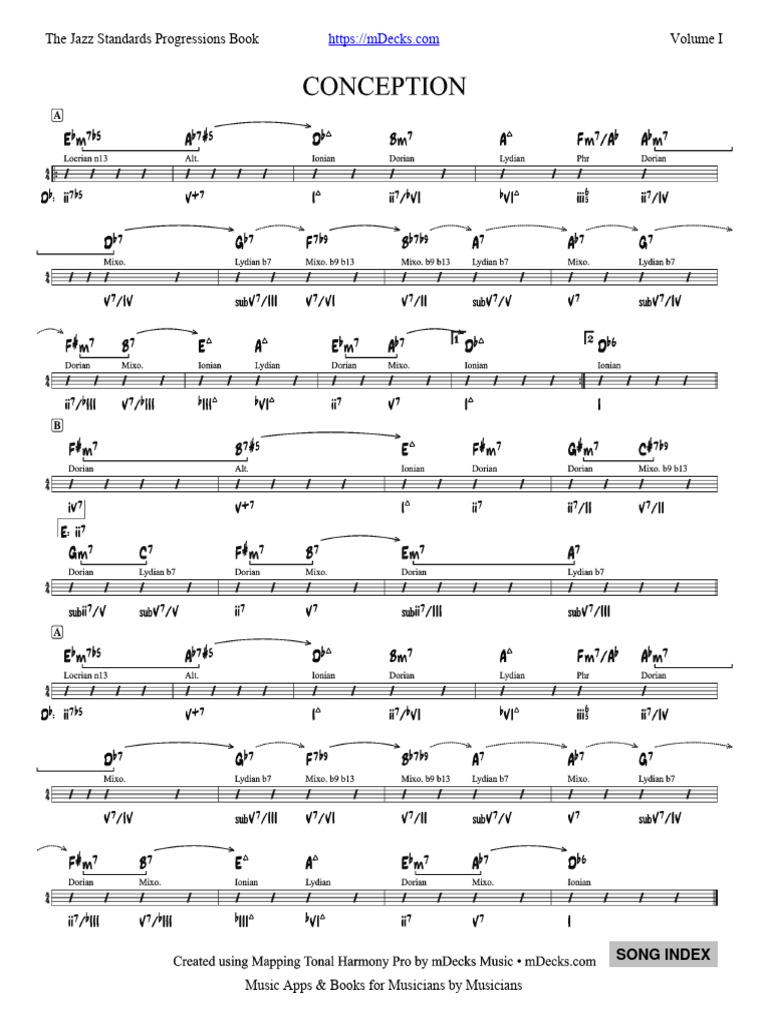 Conception - Jazz Standards Progressions Book Analyzed | PDF | Music ...