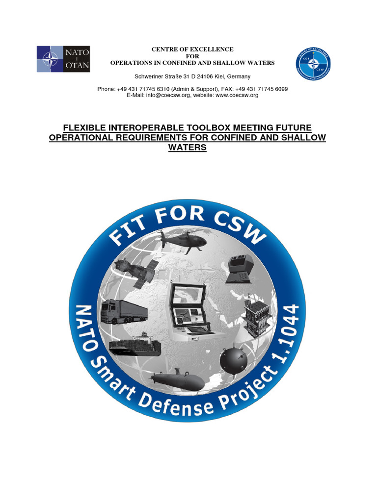 FIT For CSW Final Report - Final Draft CD3 CD5 | PDF | Coast | Interoperability