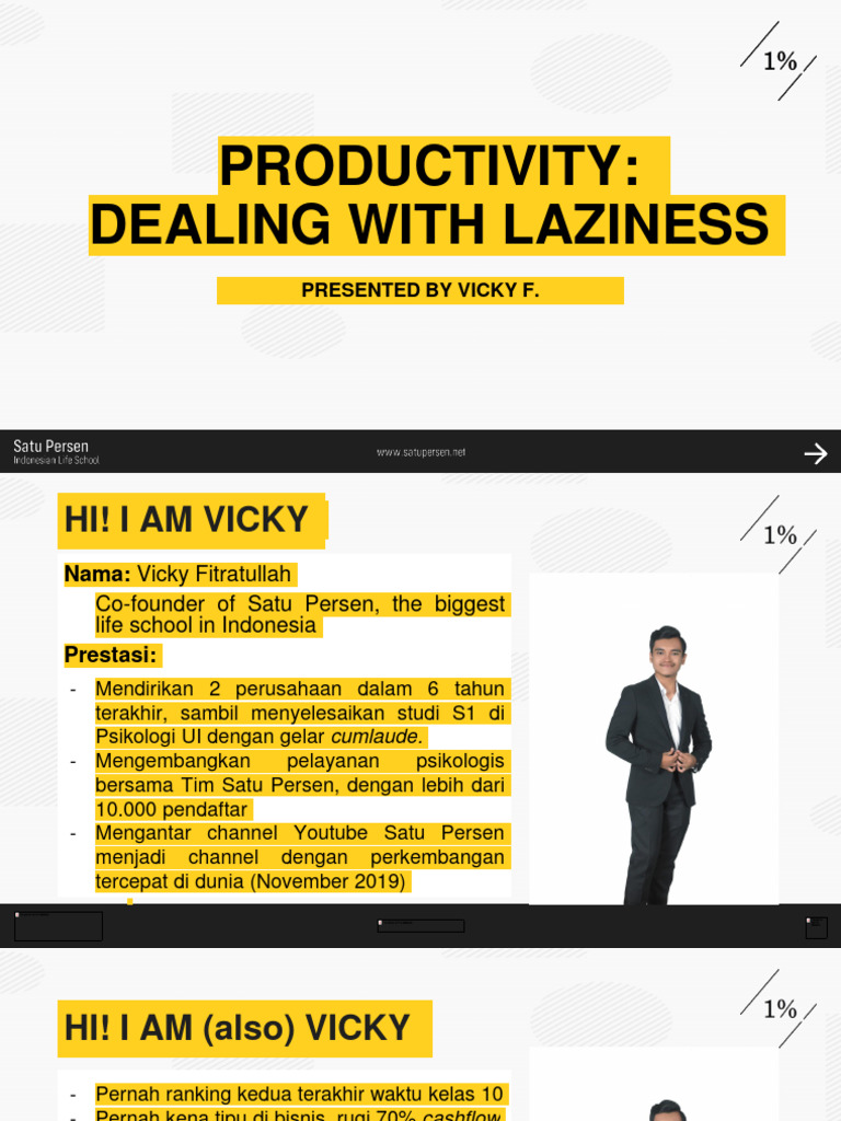 Mengatasi Rasa Malas - Vicky | PDF | Karier & Perkembangan | Pengembangan Diri