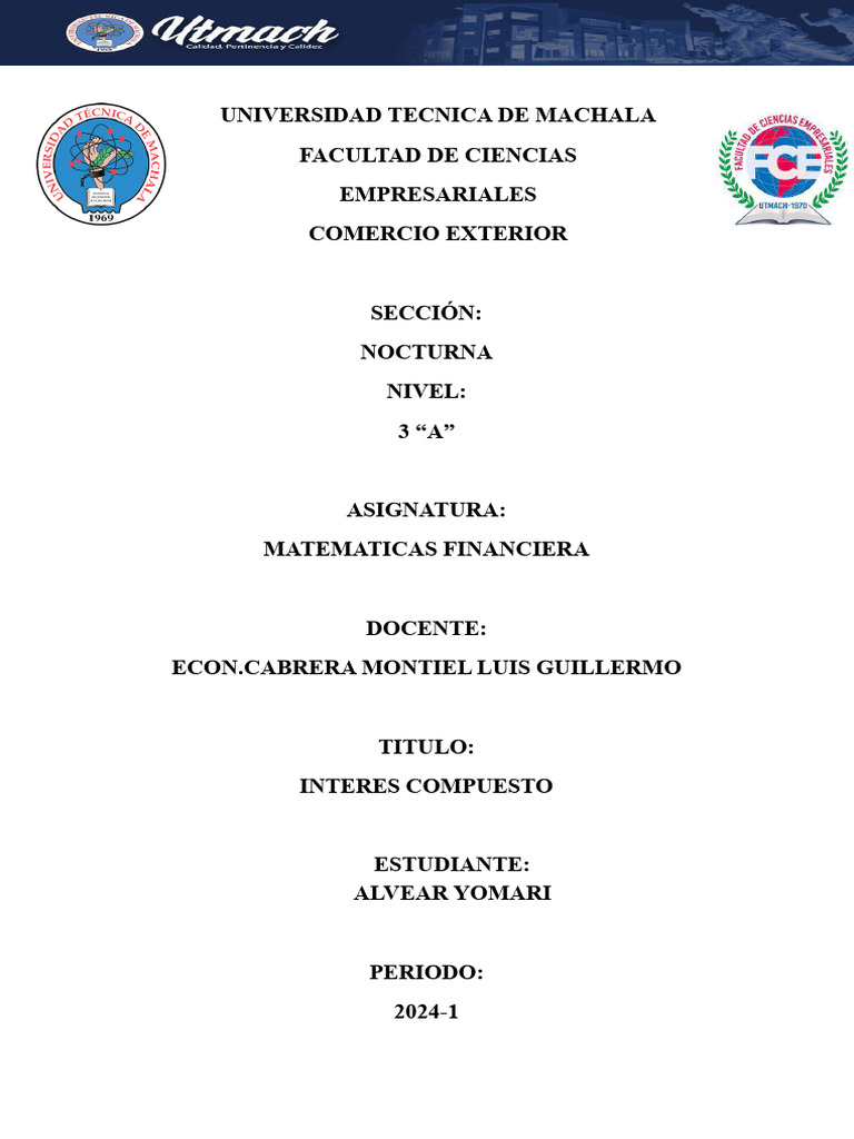 Interes Compuesto_yomari Alvear | Descargar gratis PDF | Interés ... Interes Compuesto_yomari Alvear | Descargar gratis PDF | Interés ...