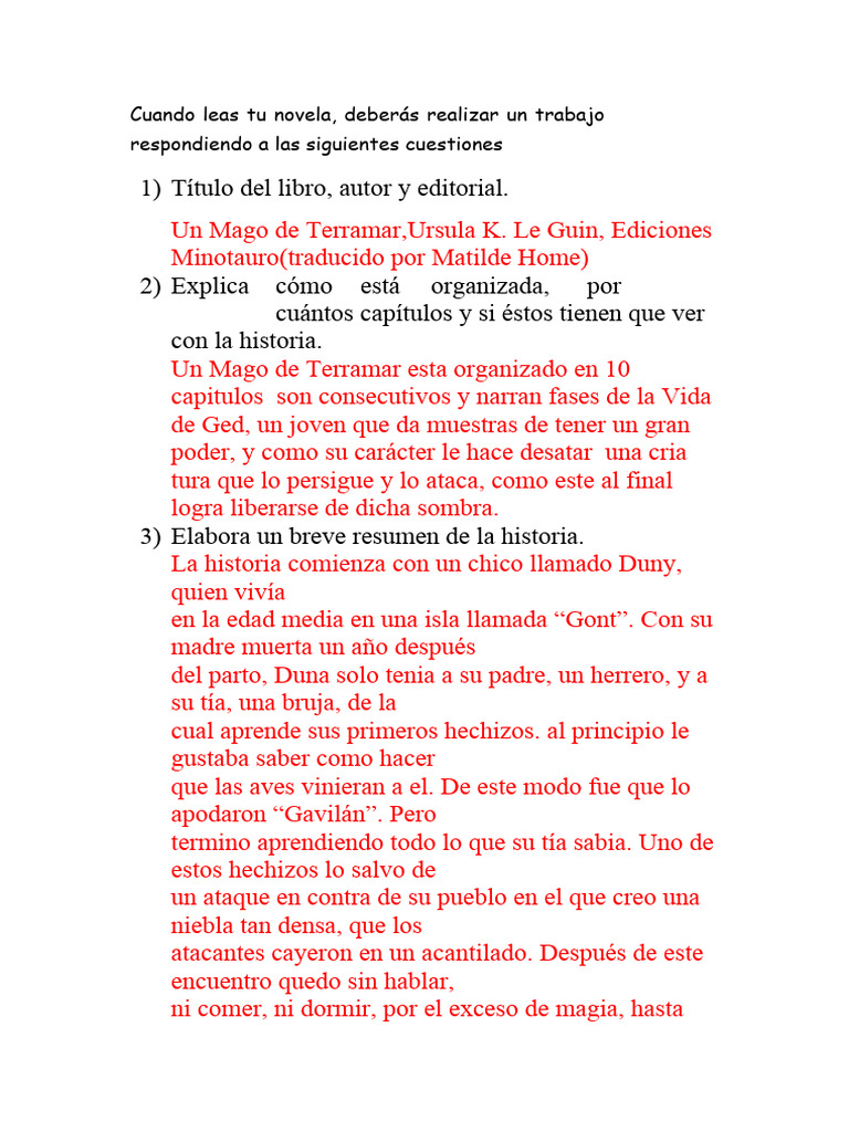 Un Mago de Terramar | PDF | Ficción general