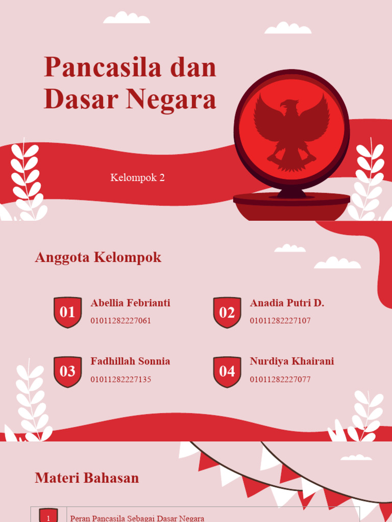 PowerPoint Pancasila Dan Dasar Negara Kelompok 2 | PDF | Ilmu Sosial