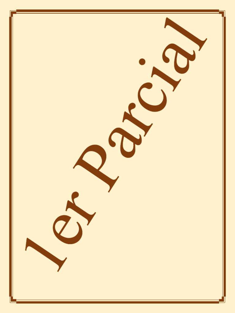 Caratula primer parcial | PDF