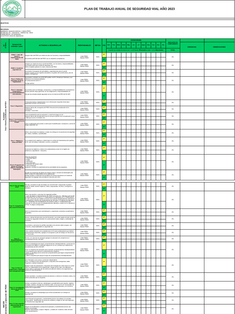 Plan de Trabajo Anual | PDF