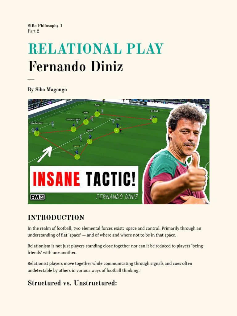 Relational Play | PDF | Defender (Association Football) | Football Codes