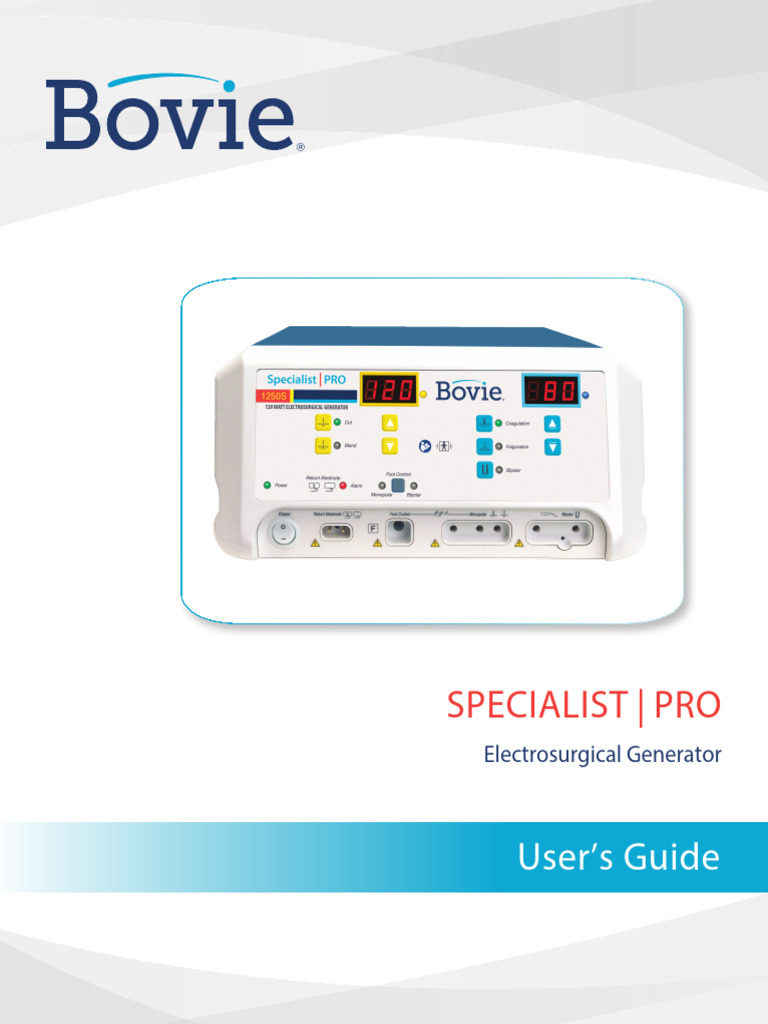 Bovie A1250s User Guide mc-55-237-001 2-En | PDF