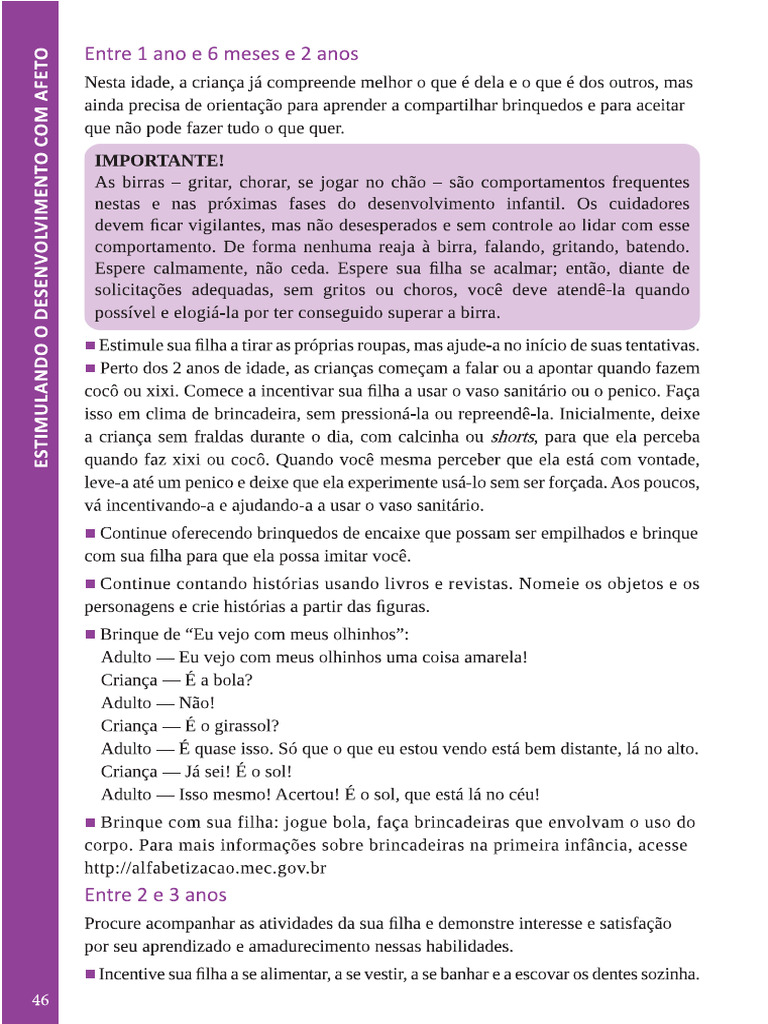Como Estimular - 1 A 2 Anos | PDF
