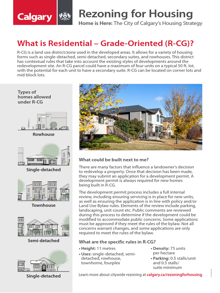 Rezoning Housing Fact Sheet R CG | PDF | Zoning | Houses