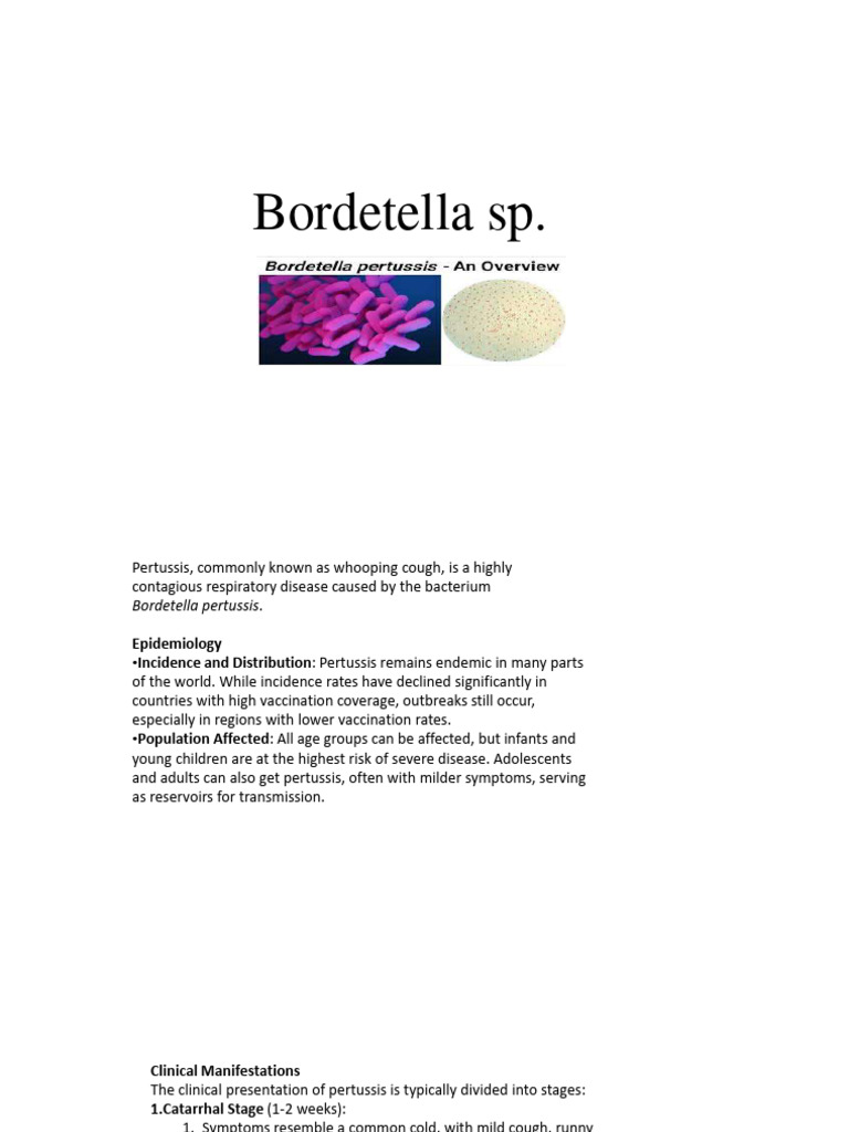 Bordetella and Legionella Overview | PDF | Microbiology | Medicine