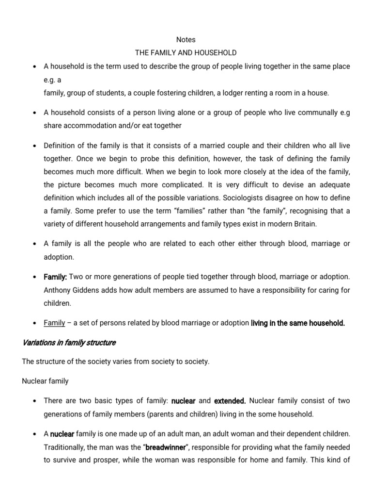 Family Notes-1 | PDF