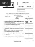 Social Studies Mid Year Exam paper 2 2025-1 | PDF | Communication