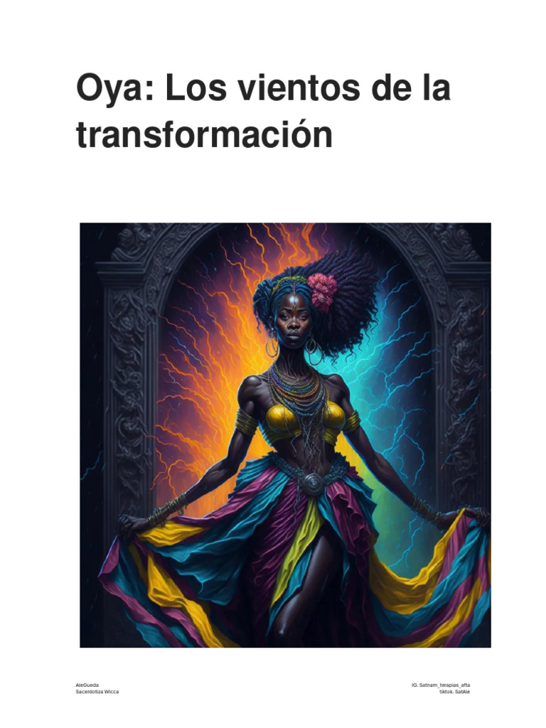 Oya Orisha | PDF | Cuba