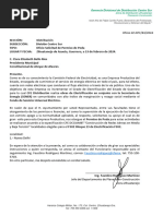 Oficio Cfe Factibilidad | PDF