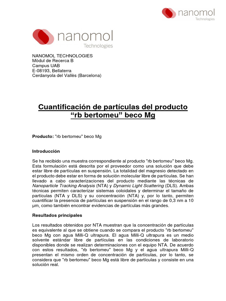 RB33 Nanomol Moleculas | PDF | Concentración | Química Física