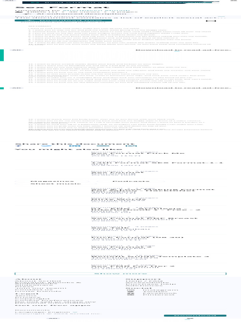 Sex Format Pdf Pdf Scribd 