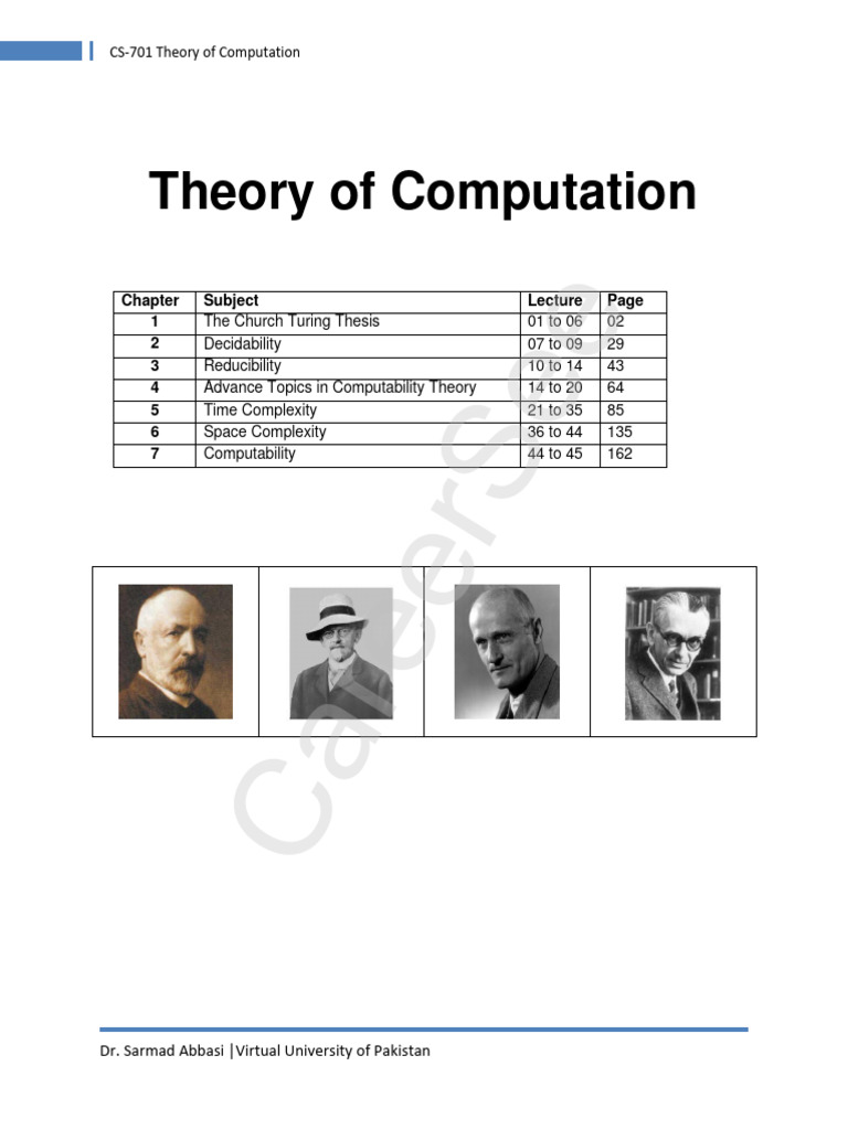 CS701 Handouts PDF | PDF | Equations | Computational Complexity Theory