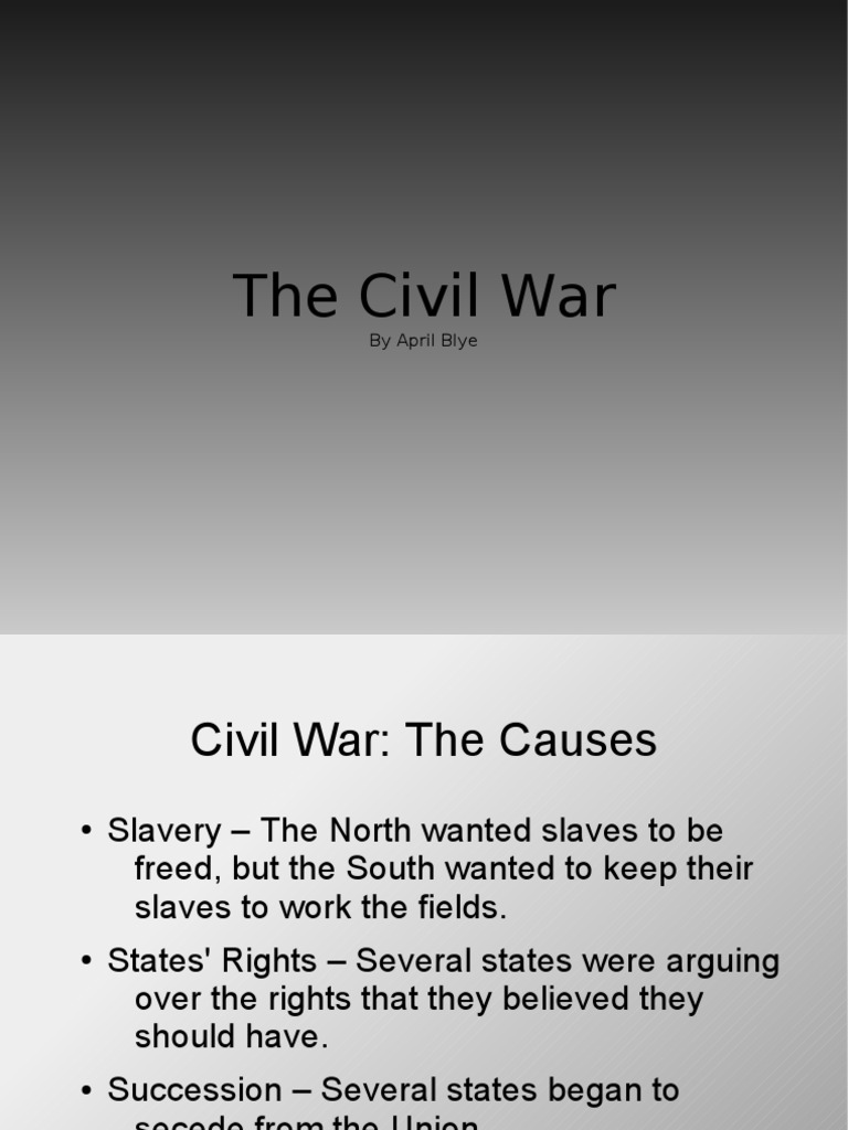 Civil War Power Point | PDF