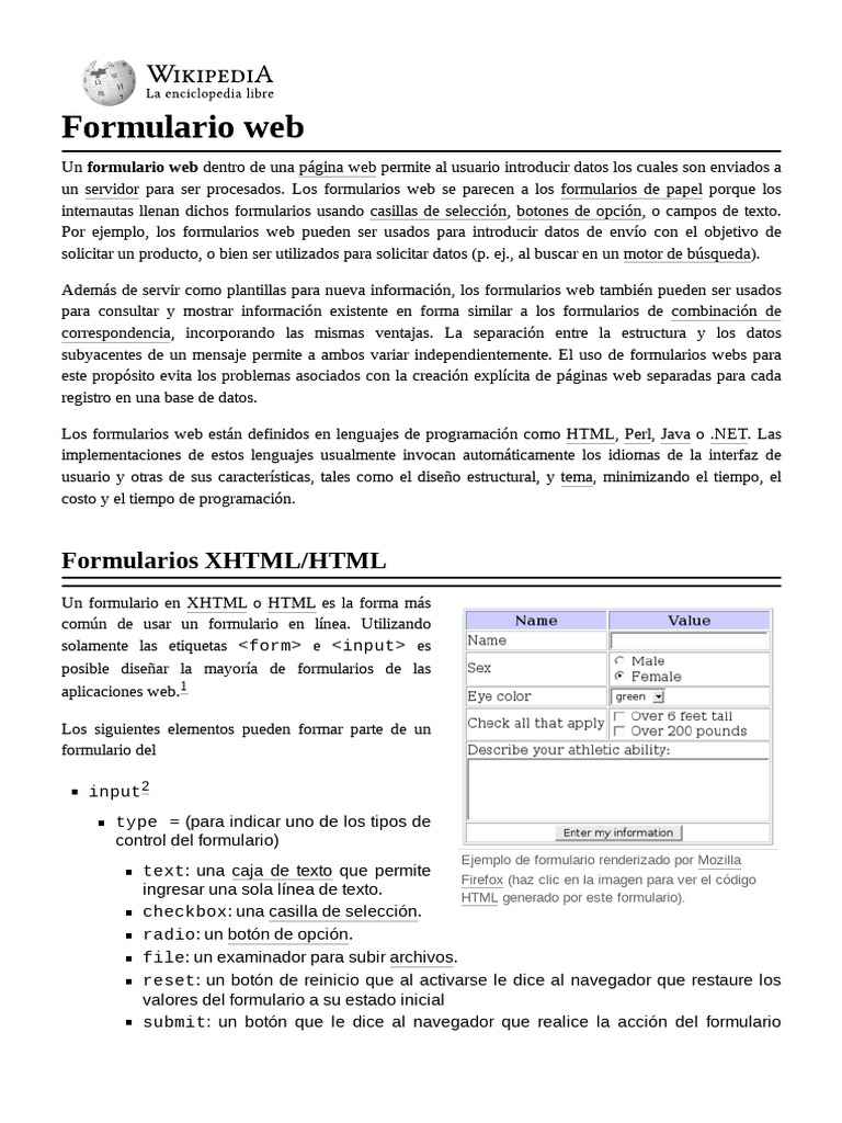 Formulario_web | PDF | Programación de computadoras | Informática