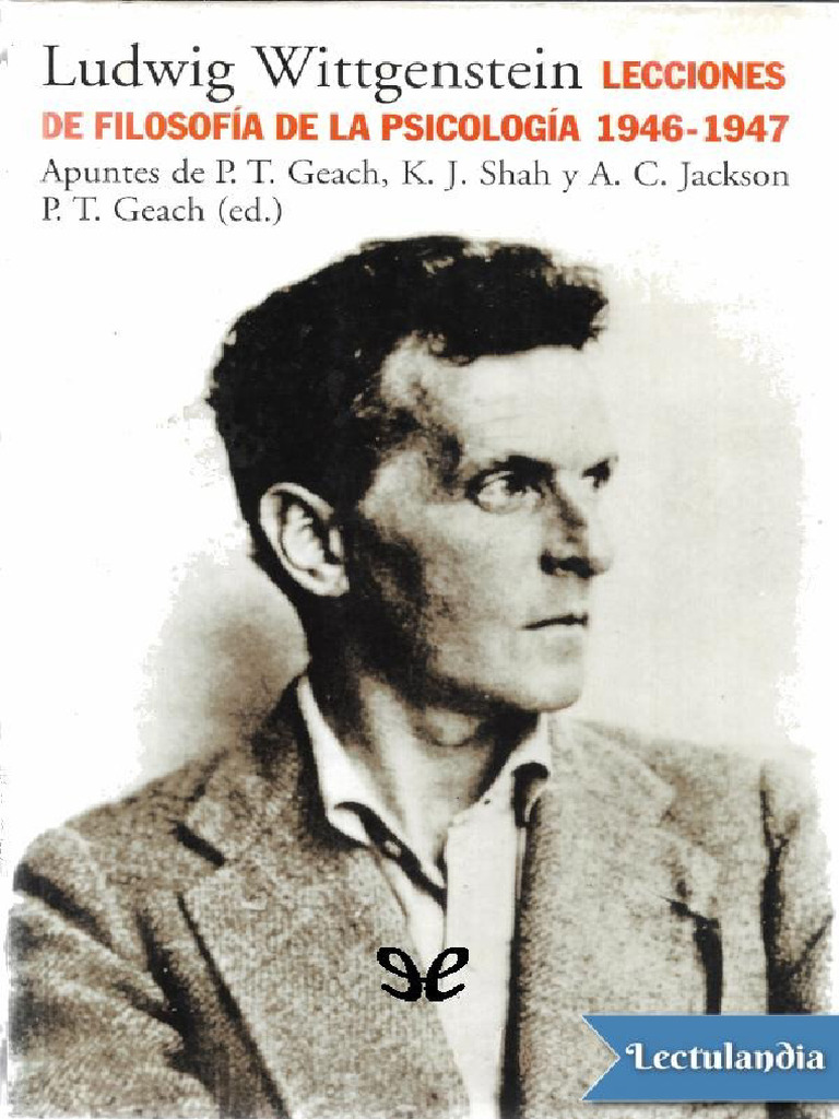 Lecciones sobre filosofia de la psicologia 19461947 - Ludwig ...